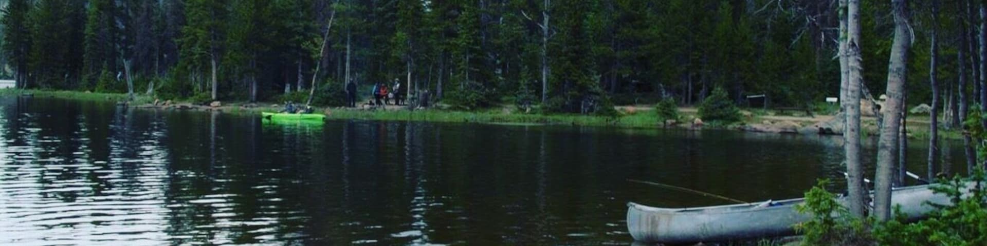 This little lake is crystal clear and you can walk all the way around it . Great picnic and canoe spot.