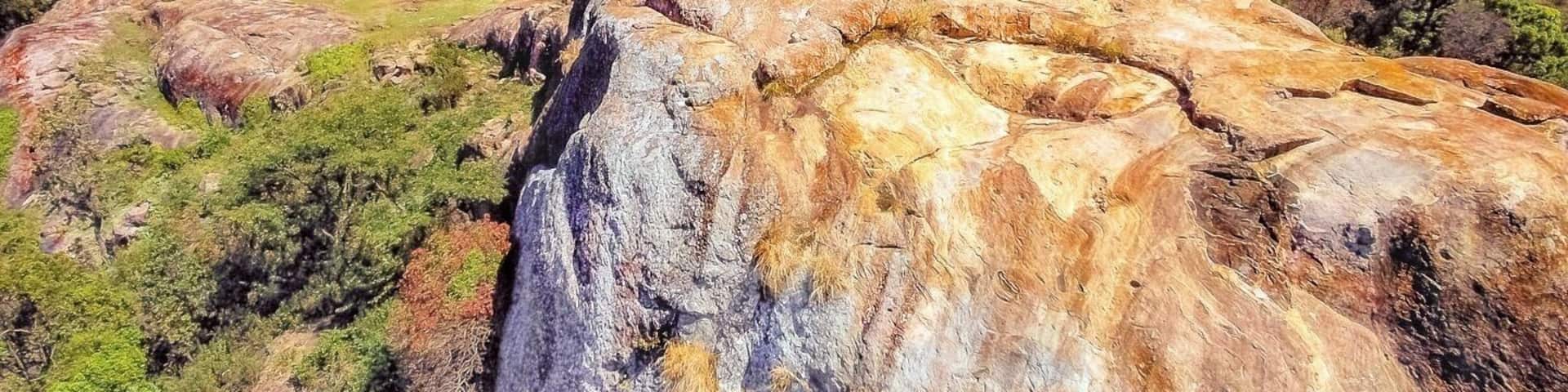 Hiking up the Tabolwa Rock was no joke 7500 feet of pure exhaustion haha but the view on top was so worth the treck. You could see Uganda from up there. #Adventure