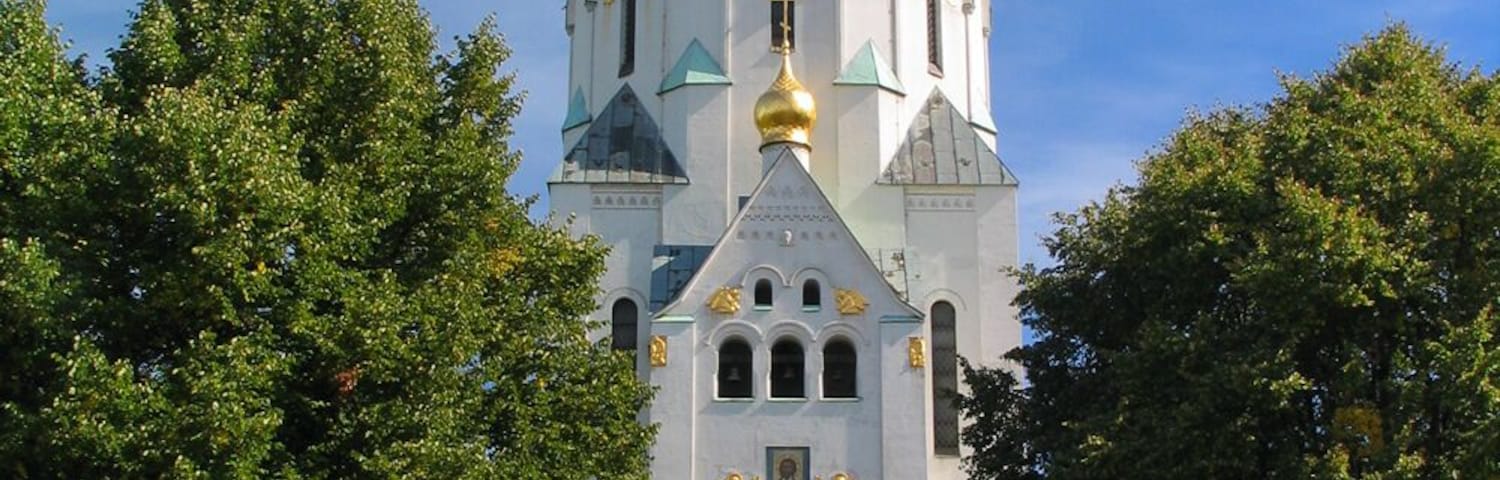 Russian Orthodox Church in Leipzig. Architect: Vladimir Alexandrovich Pokrovsky (1871-1931)