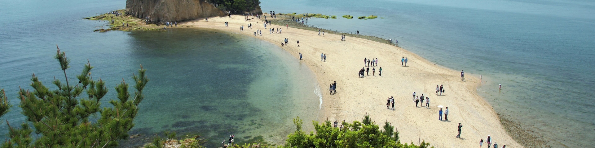 The Angel Road of Shōdo Island, Tonosho, Kagawa prefecture, Japan
