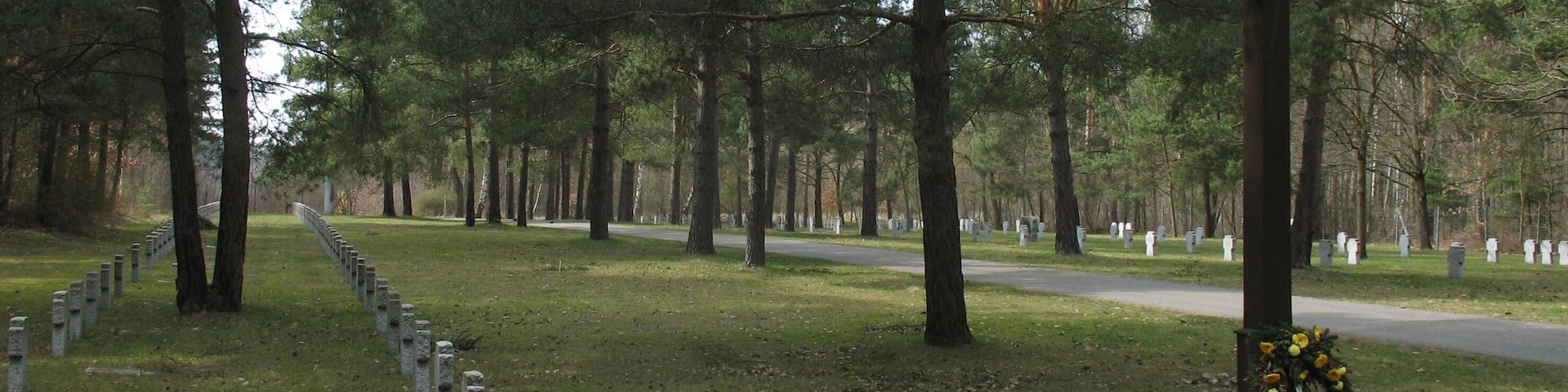 War graves in Elsterheide-Nardt in Saxony, Germany