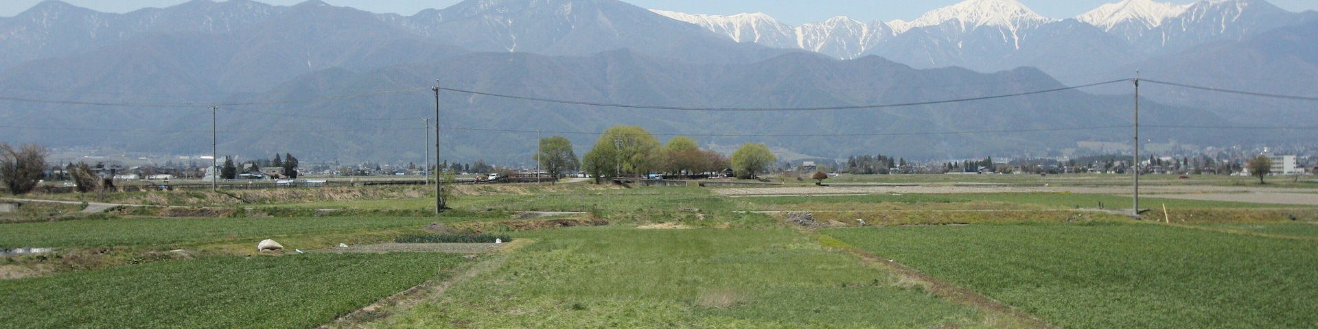 南豊科駅付近の風景