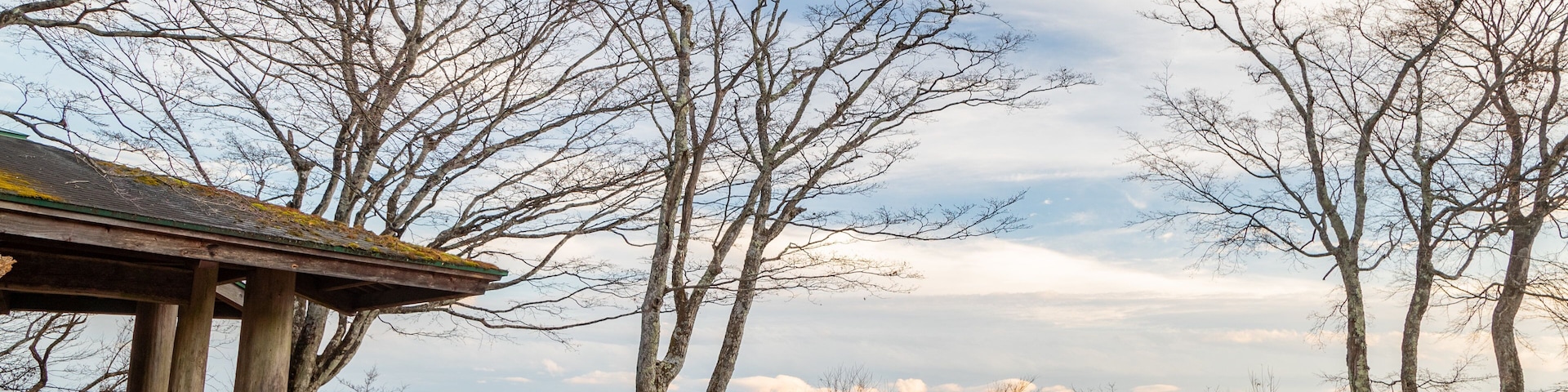 Usui Pass Observation Platform showing tranquil scenes