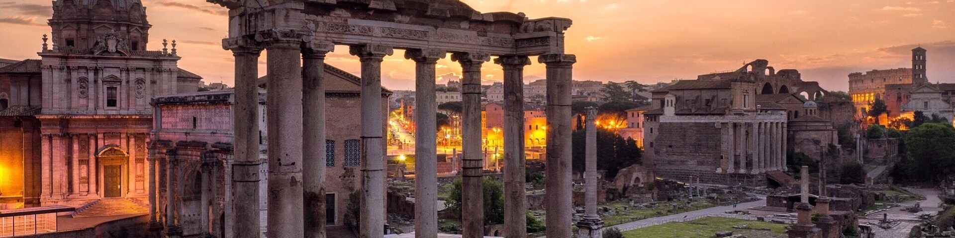 Amazing sunrise in Rome on my last day.