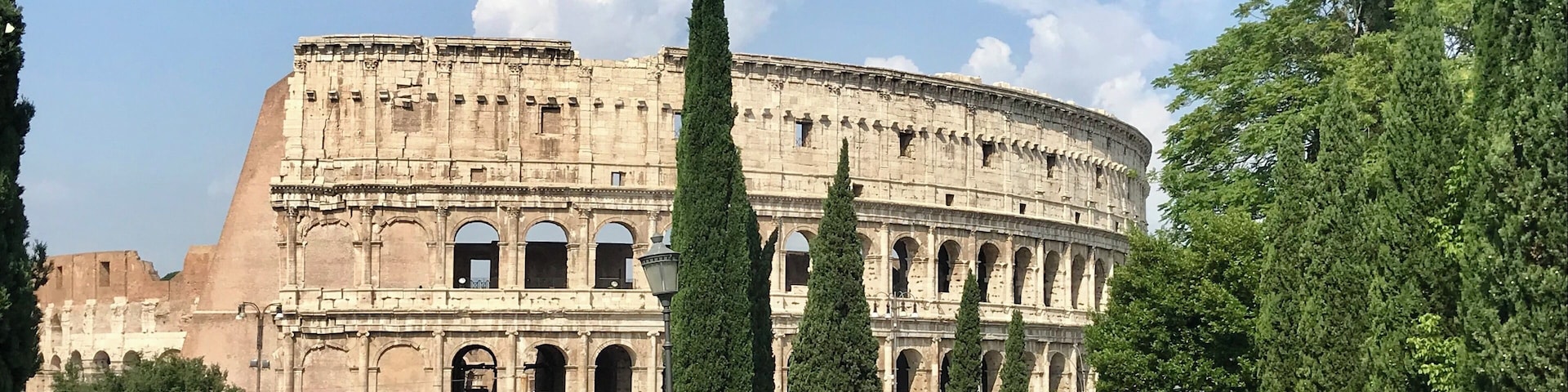 Took a bike tour and the first view was the colosseum. Tour was good - but Rome is a terrible city to try to bike it with all the people and the roads. Got to see a lot quickly though...