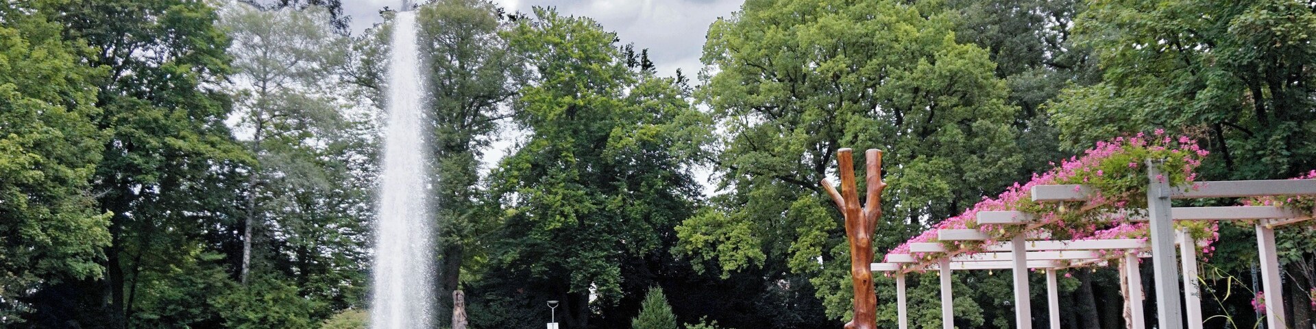 Wittelsbacher Park in Augsburg, Germany.