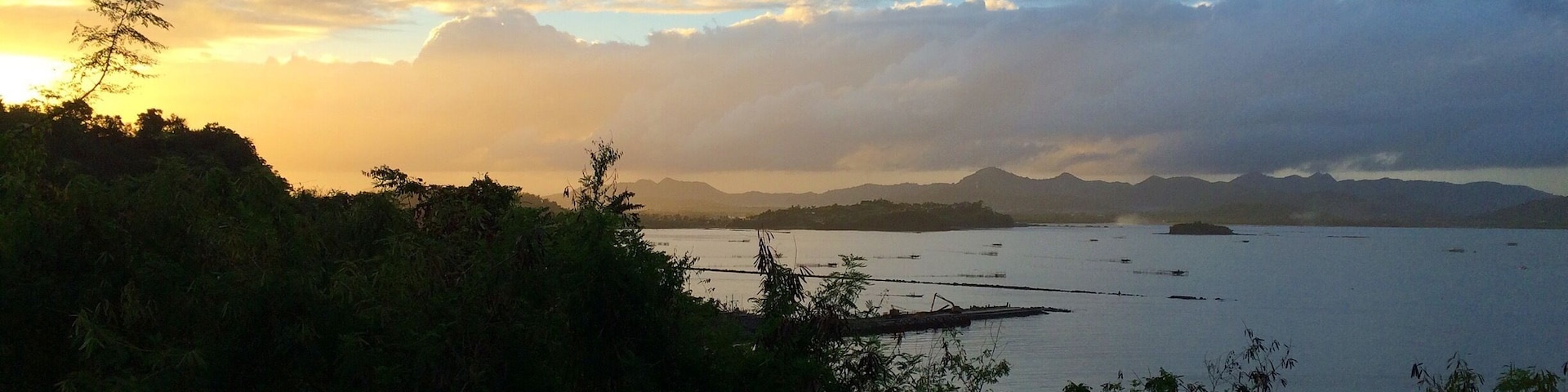 Sunrise over Culasi Port, Roxas City.