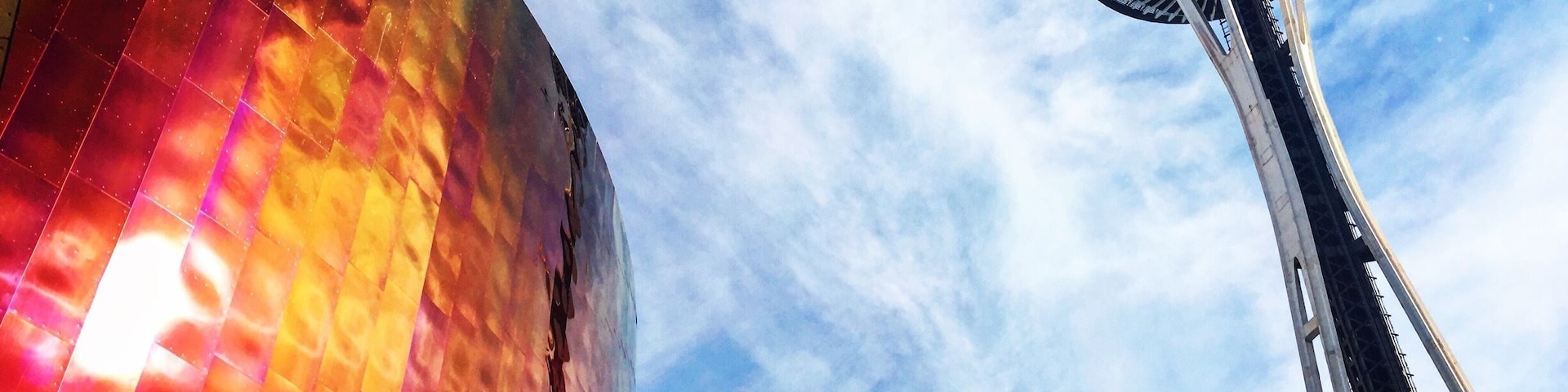 EMP museum and the Space Needle
#blue