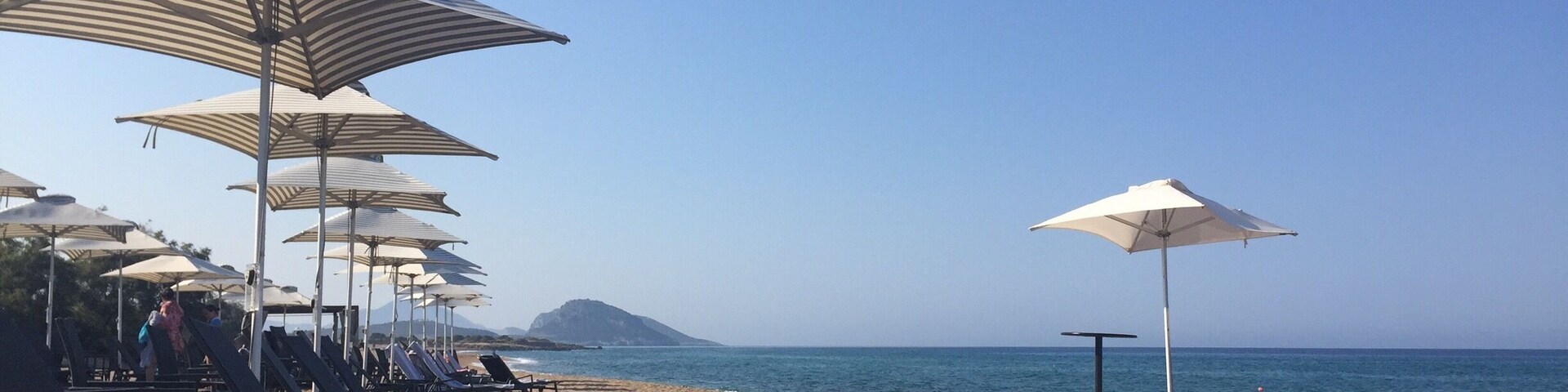Early morning on the beach. Although it never got all that busy.
