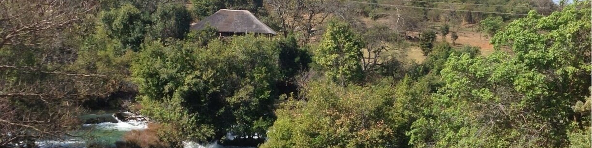Mutanda guest house as seen from the verandah.
