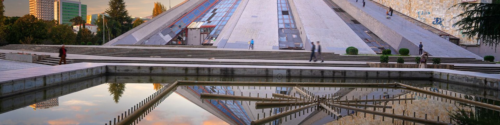 The Enver Hoxha Pyramid: Read my article here: https://www.alwayswanderlust.com/pyramid-of-tirana/