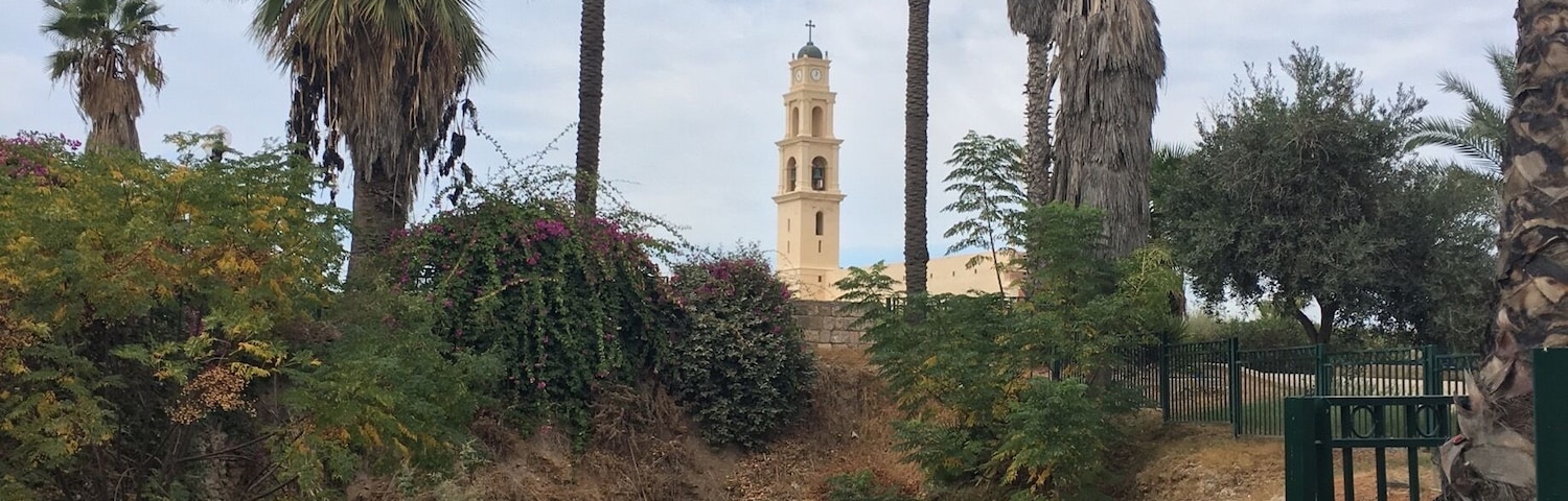 Old Jaffa city park at top of the hill has amazing views