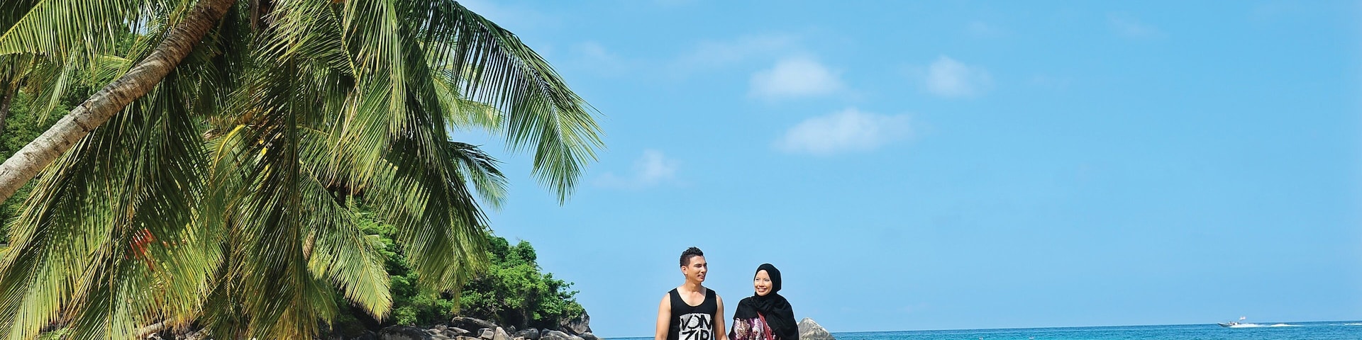 Johor Bahru featuring tropical scenes, general coastal views and a sandy beach