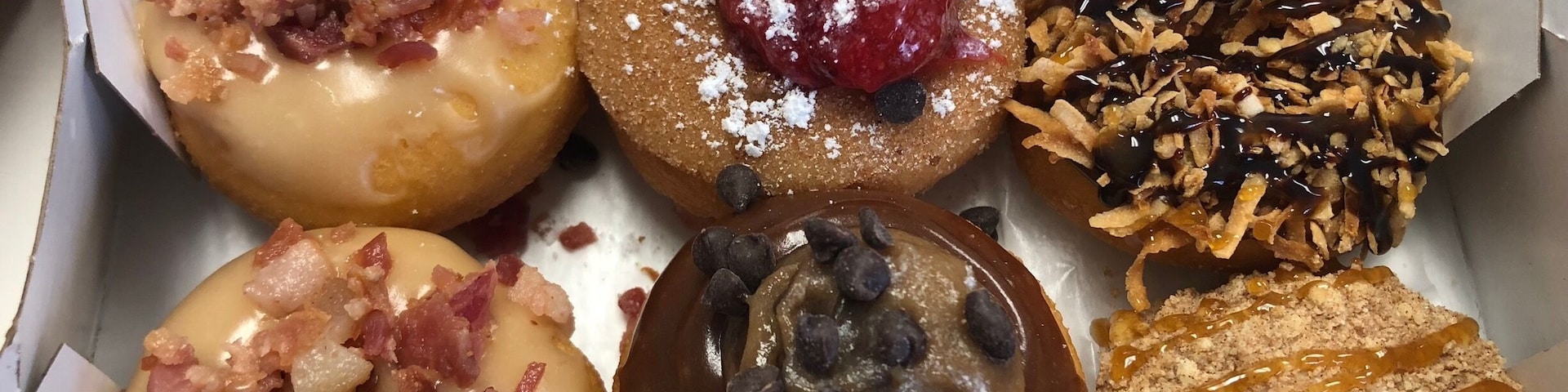 So many options! Choose your own toppings. Can you tell maple bacon is my favorite? I believe this is a franchise from Pittsburgh. There are two locations in Michigan - Portage and Traverse City.