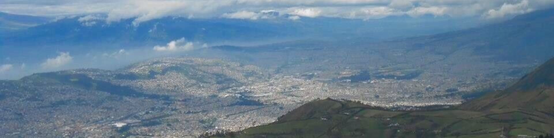 Quito from the summit of the TelefériQo, a tram ride from the city to the top of Pinchincha mountain. The air is thin, but the views make you forget to breathe.