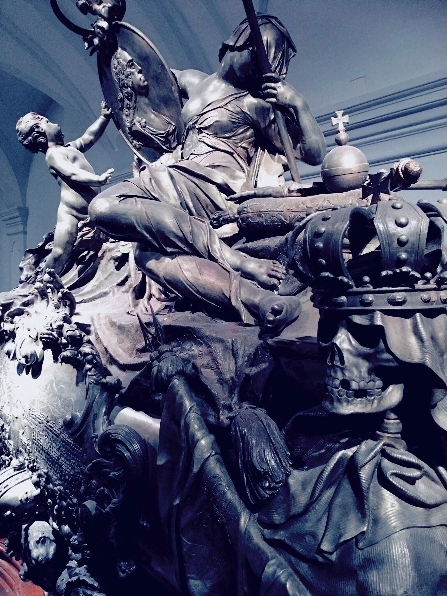 Macabre beauty - the tomb of emperor Karl VI., Vienna