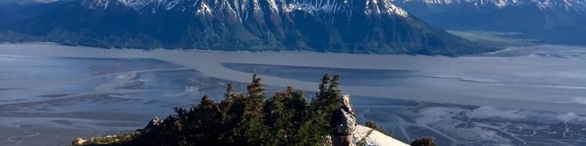 Bird Ridge Trail summit near Anchorage, AK.