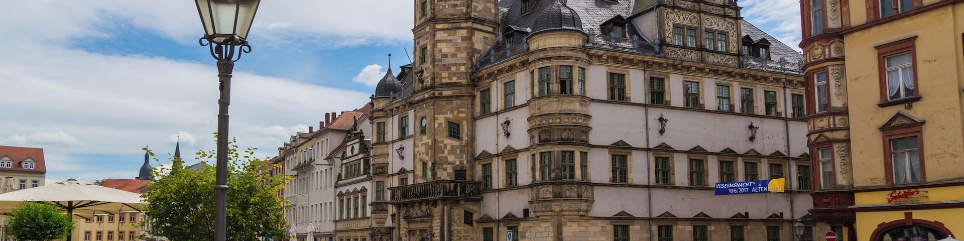 This is a photograph of an architectural monument. It is on the list of cultural monuments of Altenburg
