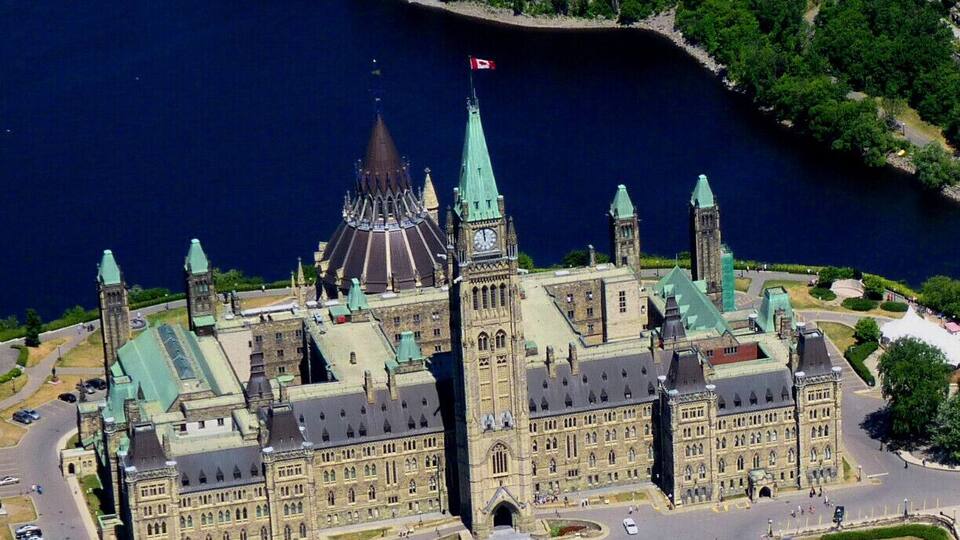 A helicopter view of Canada's Parliament.
Canada's Aviation and Space Museum offers helicopter rides over downtown Ottawa and the Gatineau Park. Definitely worth the splurge! #architecture