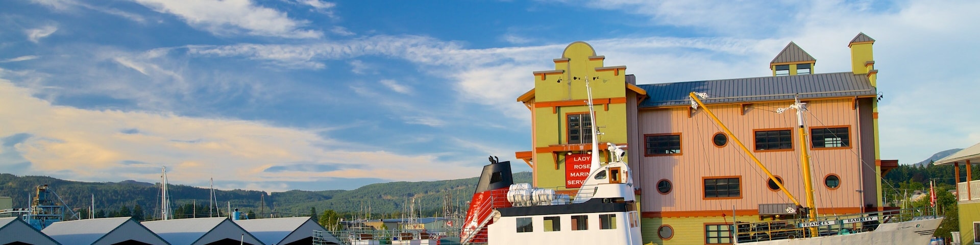 Port Alberni featuring a marina
