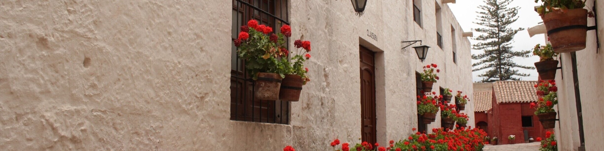 Una pequeña cuidad dentro de la cuidad. El monasterio me sorprendió y de buena forma. Se recomienda pagar por un guía ya que si haces el recorrido solo no entenderás nada.
Lo que mas me gusto: los hornos, la cocina en general, y esta calle. Calle Córdoba, blanca con las características flores rojas.