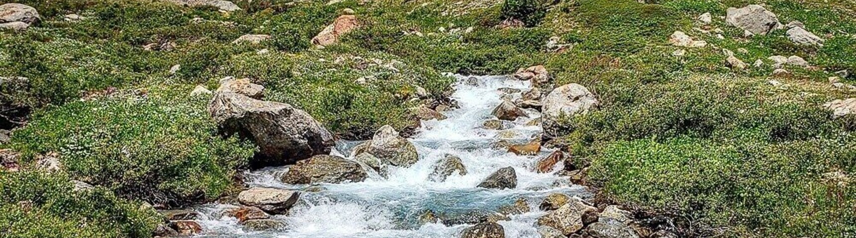 One of the prettiest sights on our hike through the Val Veny in the Italian Alps outside of Courmayeur. And endless area to explore for hikers and climbers alike.