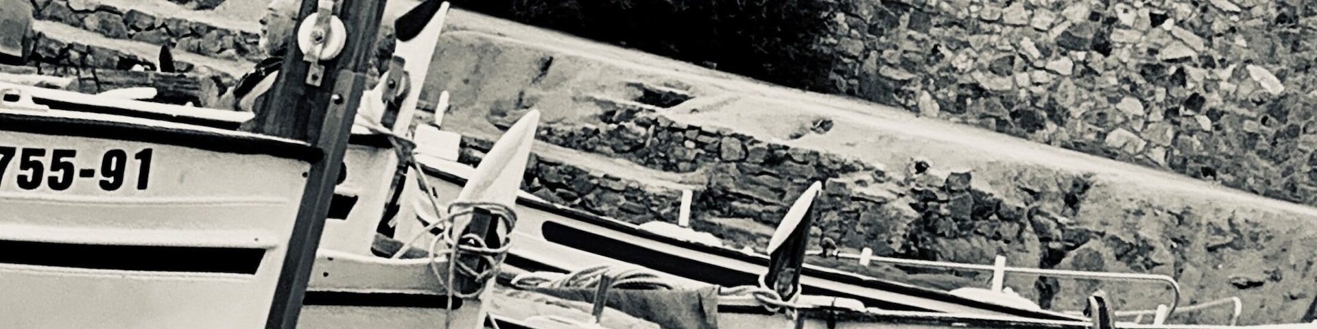 Loved these boats. Lined up and waiting to go fish
