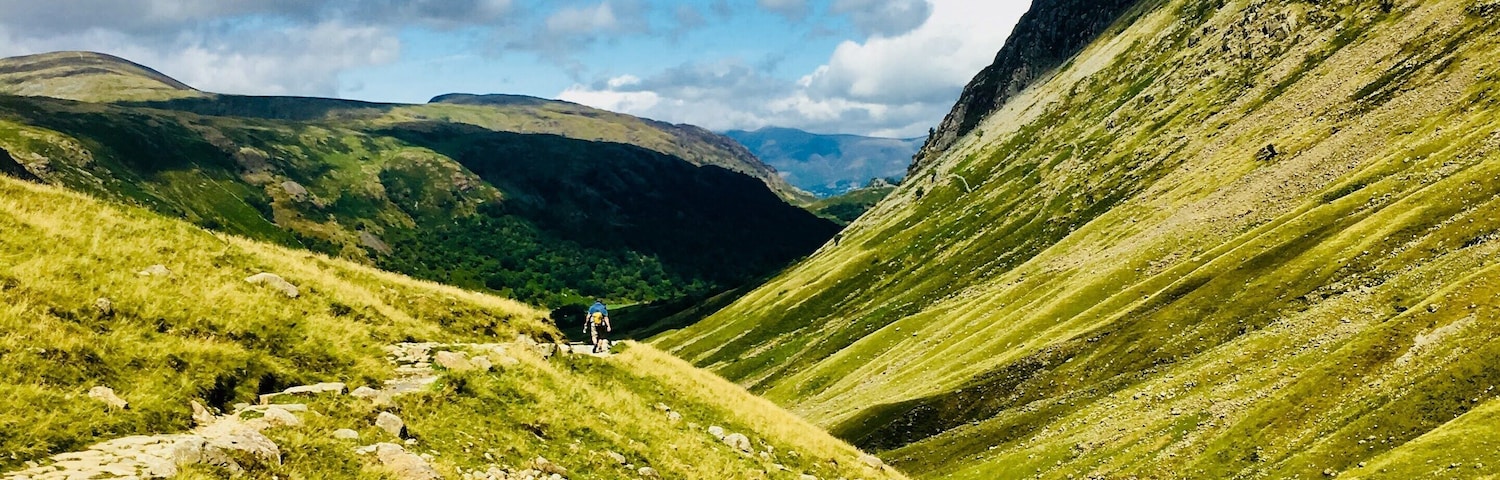 #AboveItAll enroute to the summit of Scafell Pike - the highest mountain in England. There's something about the miles and miles of serene mountains, valleys, rivers and lakes that make the effort well worth it!