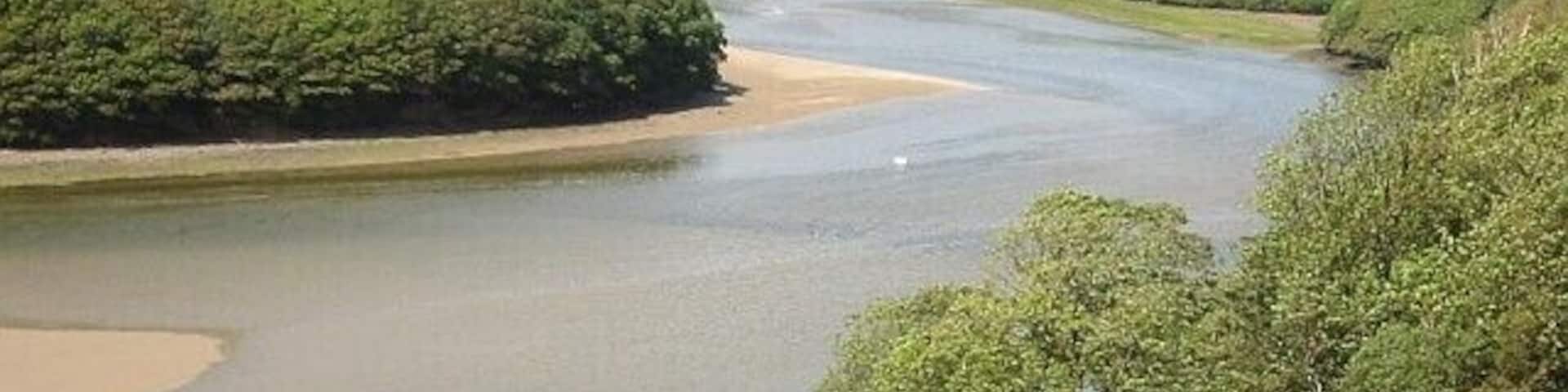 The Estuary of the River Avon. The River Avon is Tidal for about 5 miles inland to Aveton Gifford.