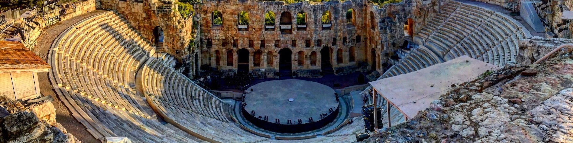 Still active theatre along the base of Greece’s acropolis