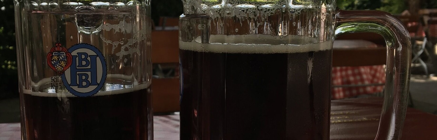 Nothing like some dark Bavarian beers to start my trip to Berchtesgaden !