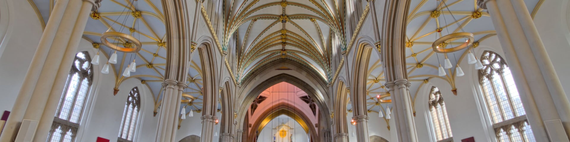 Interior of Blackburn Cathedral, Blackburn, Lancashire, England.