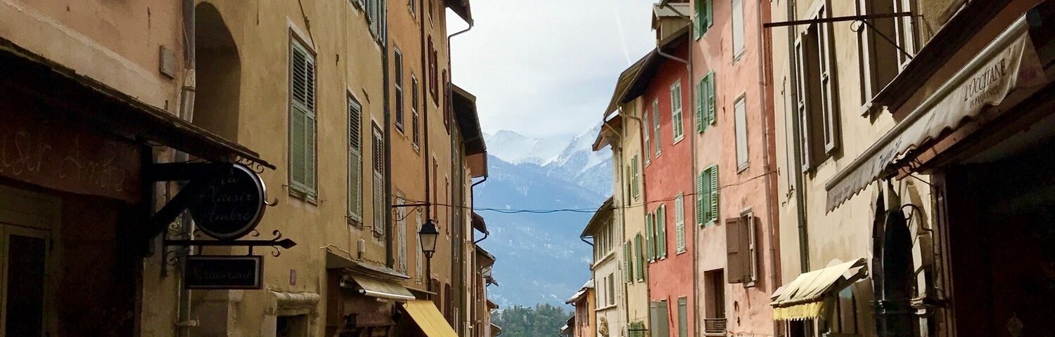 Medieval village in brainçon, France