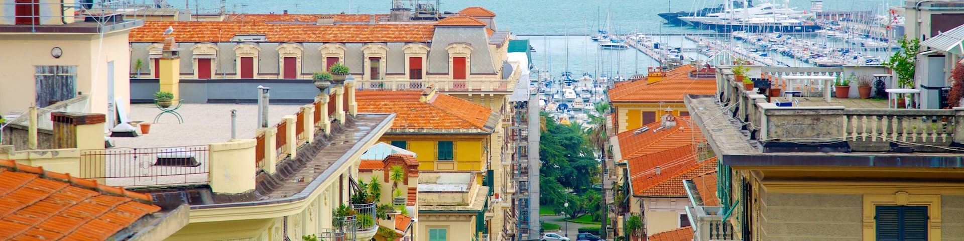 La Spezia showing a coastal town and boating