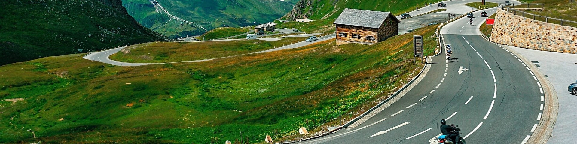 Grossglockner in Austria and High Alpine road.If you like driving this is place to visit.Specialy built for road race,closed in winter and you have to pay about 25euros to enjoy it.Well worth it!