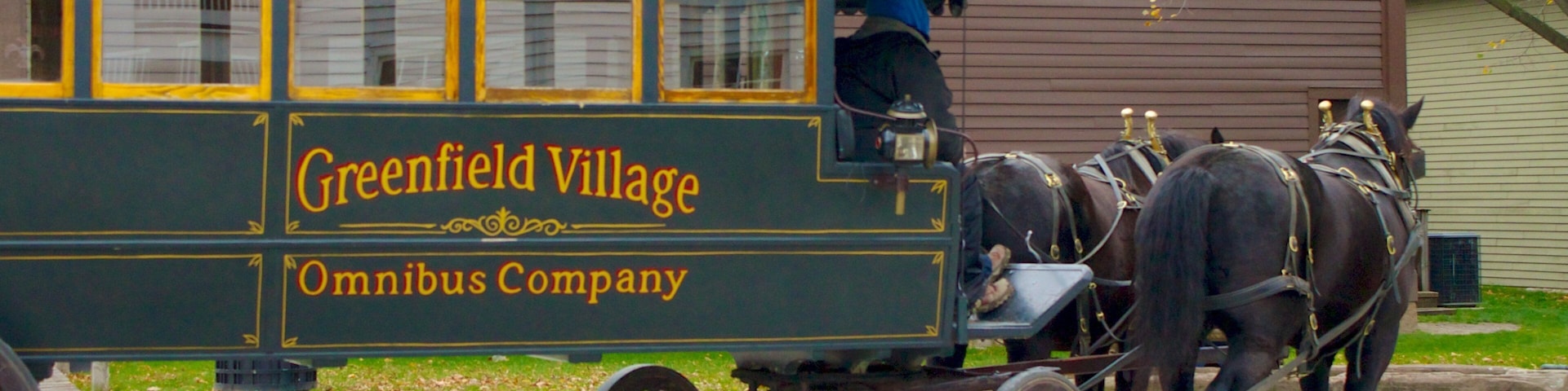 Greenfield Village showing signage