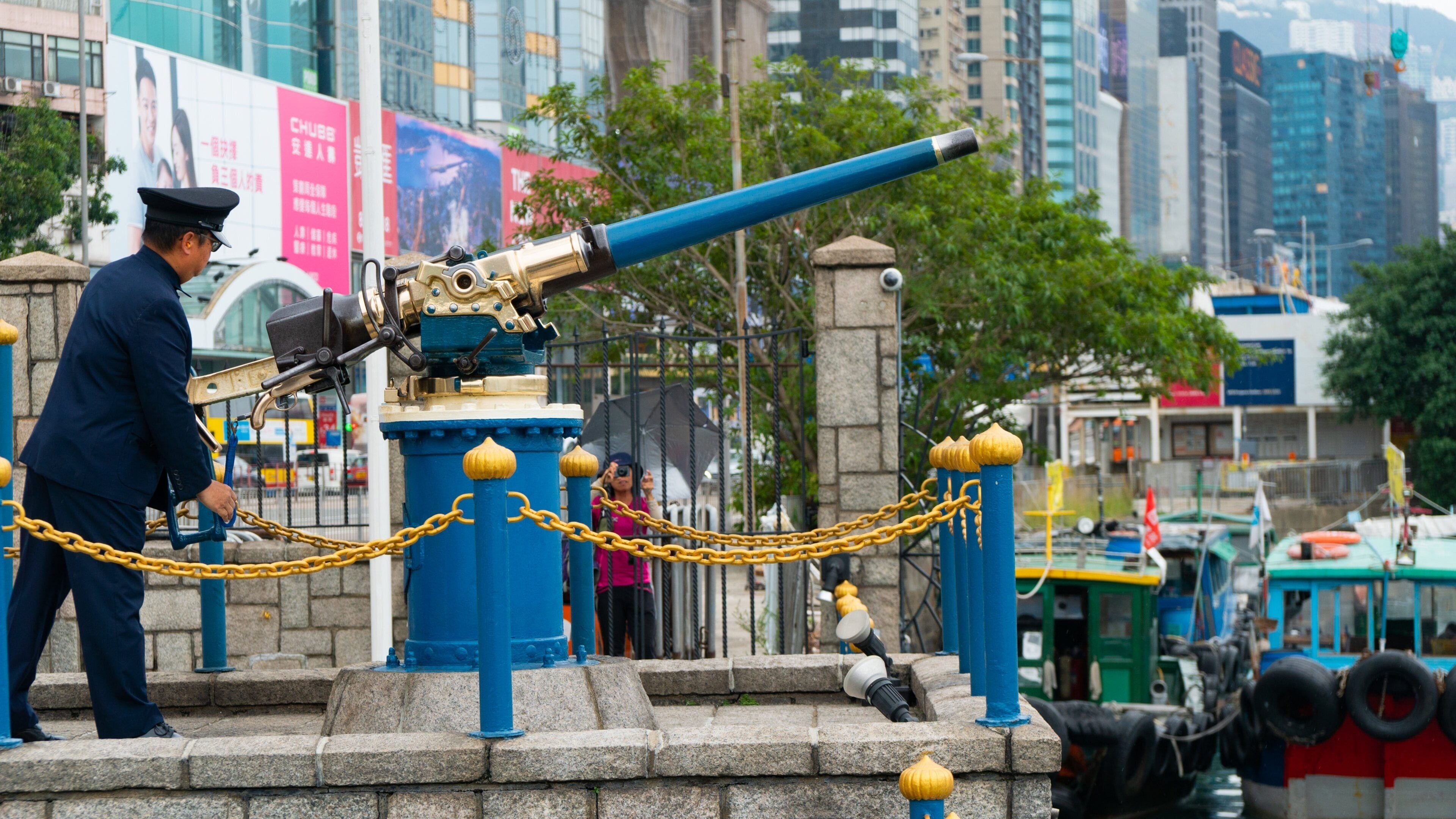 Hong Kong SAR showing military items and heritage elements as well as an individual male