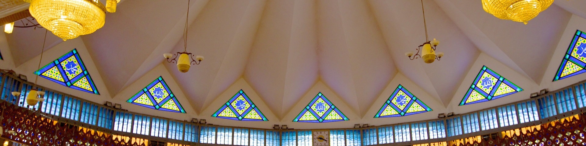 National Mosque which includes interior views, a mosque and religious elements