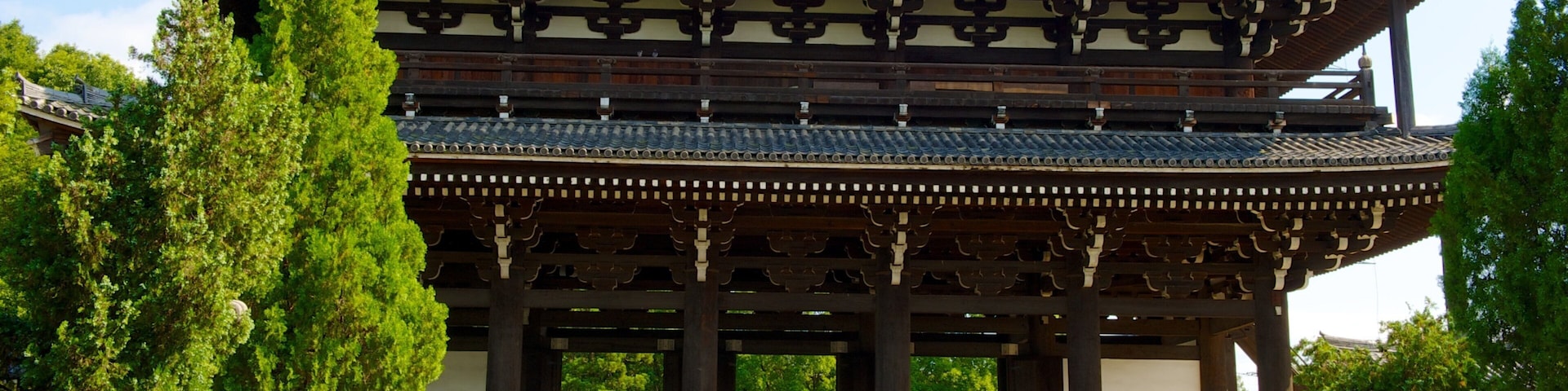 Tofukuji Temple which includes religious aspects, a temple or place of worship and heritage architecture