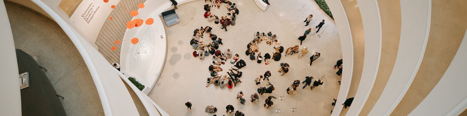 Solomon R. Guggenheim Museum featuring interior views