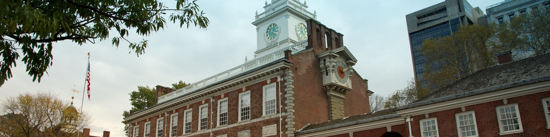 Exploring the Liberty Bell Center in Philadelphia, Pennsylvania during a cloudy afternoon