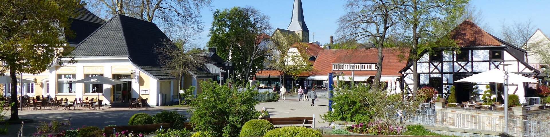 Bad Sassendorf – Blick vom Kaisergarten zum Sälzerplatz