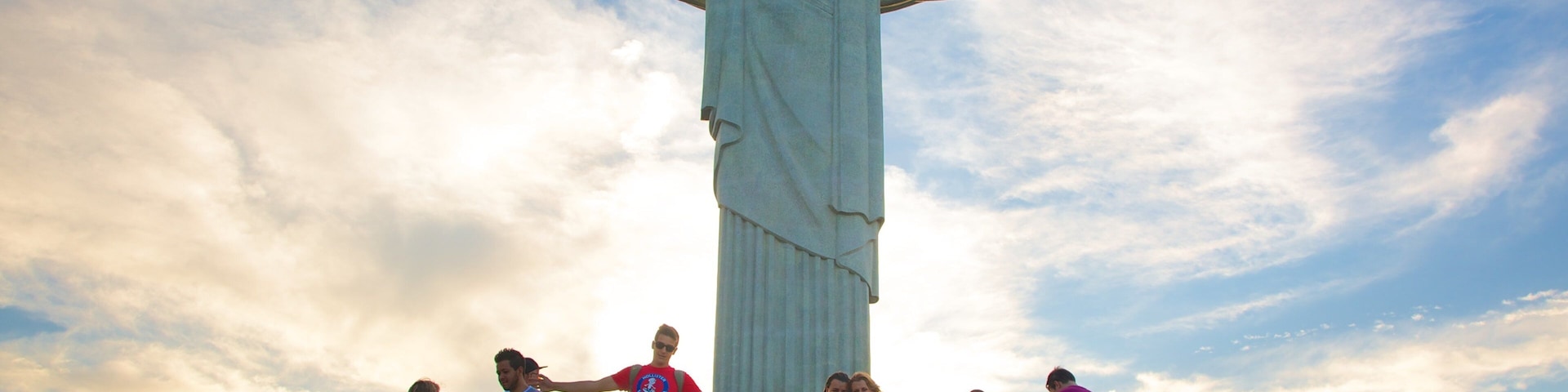 Christ the Redeemer featuring a monument, religious elements and a statue or sculpture