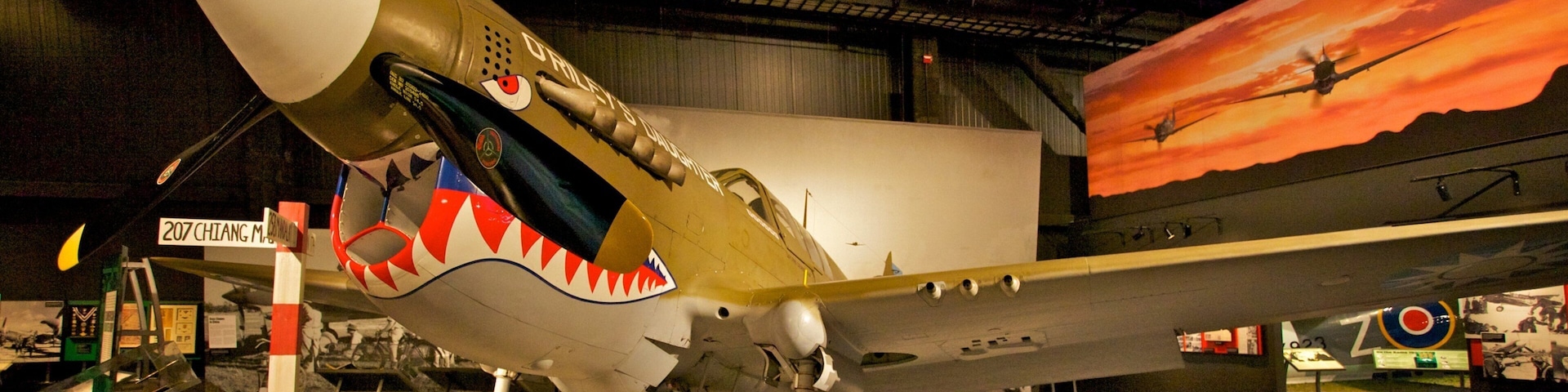 Historic aircraft display at Museum of Flight in Seattle showcases aviation history and design innovation