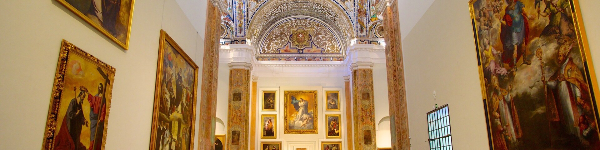 Museum of Fine Arts showing interior views and art