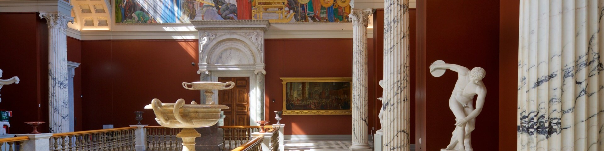 National Museum featuring a statue or sculpture, heritage elements and interior views