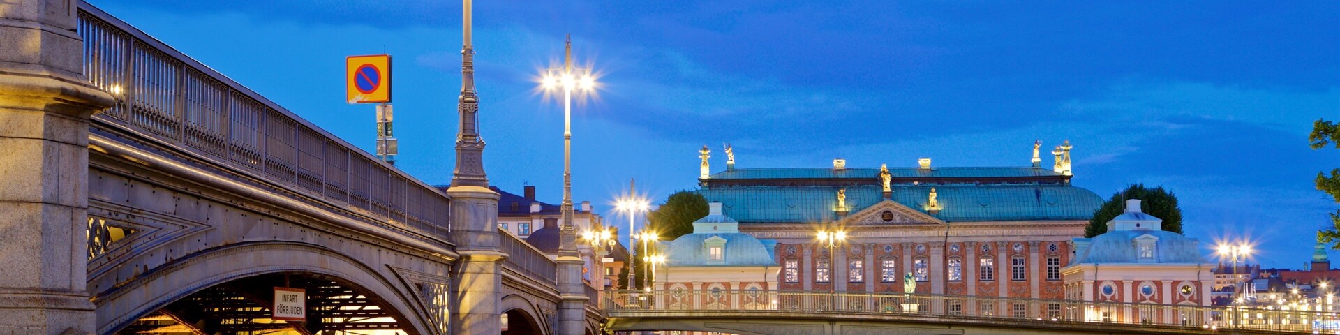 House of Nobility featuring a bridge, a river or creek and night scenes