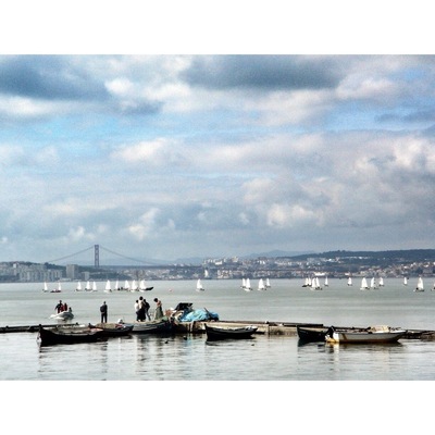 Tejo river and Lisbon in the another side