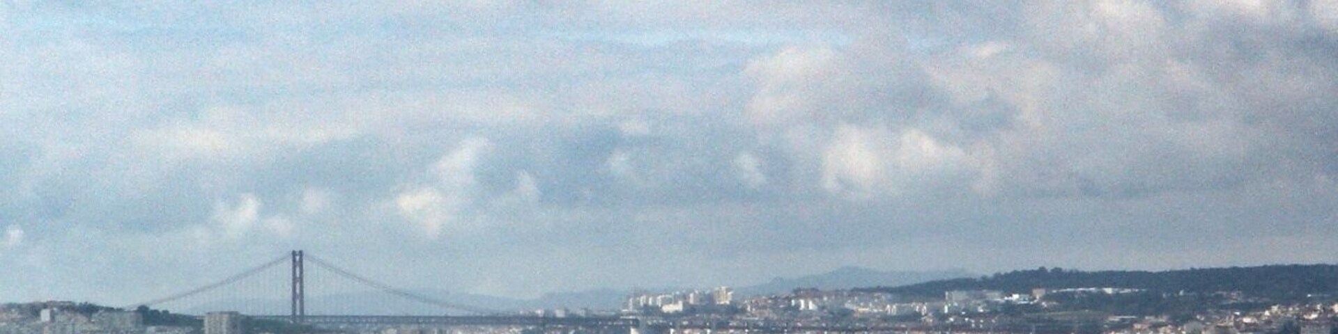 Tejo river and Lisbon in the another side