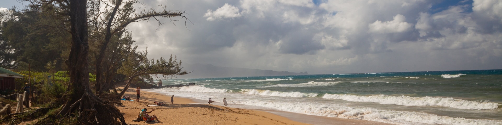 Lower Paia Park featuring general coastal views and a beach